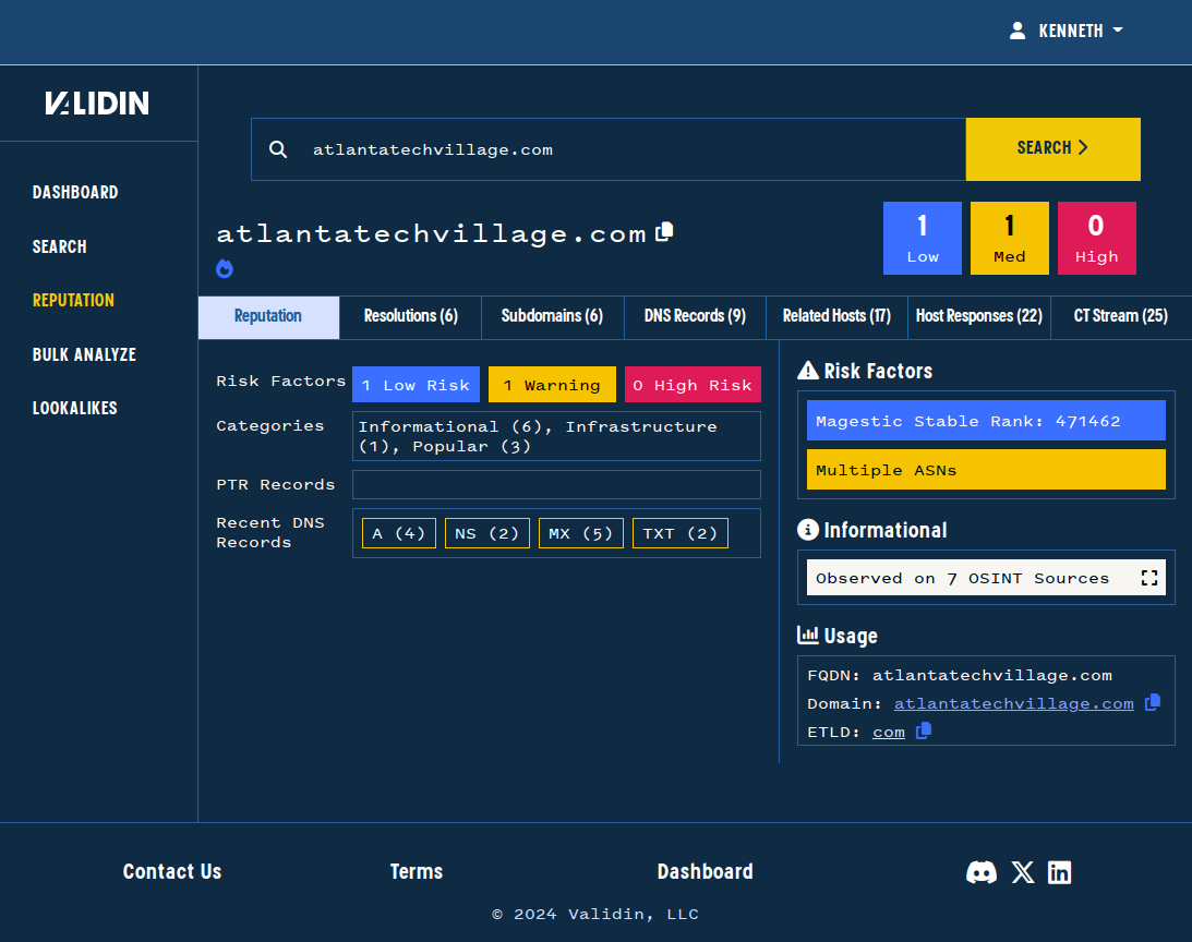 The Ultimate Threat Hunting Platform | Validin